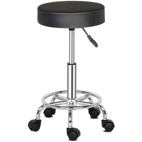 Swivel Stool Height Adjustable 360 Rotation Chair Office Round Bar ...