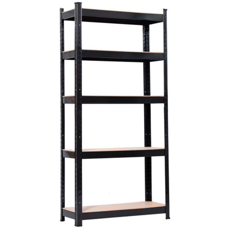 5 Tier Heavy Duty Metal Workshop Shelving Rack Unit Garage Storage ...