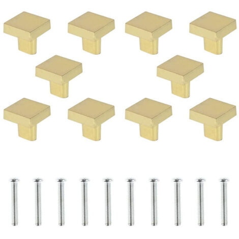 12 Pezzi Pomelli per Mobili, Pomello per Armadio Acciaio Inox, Piazza ...