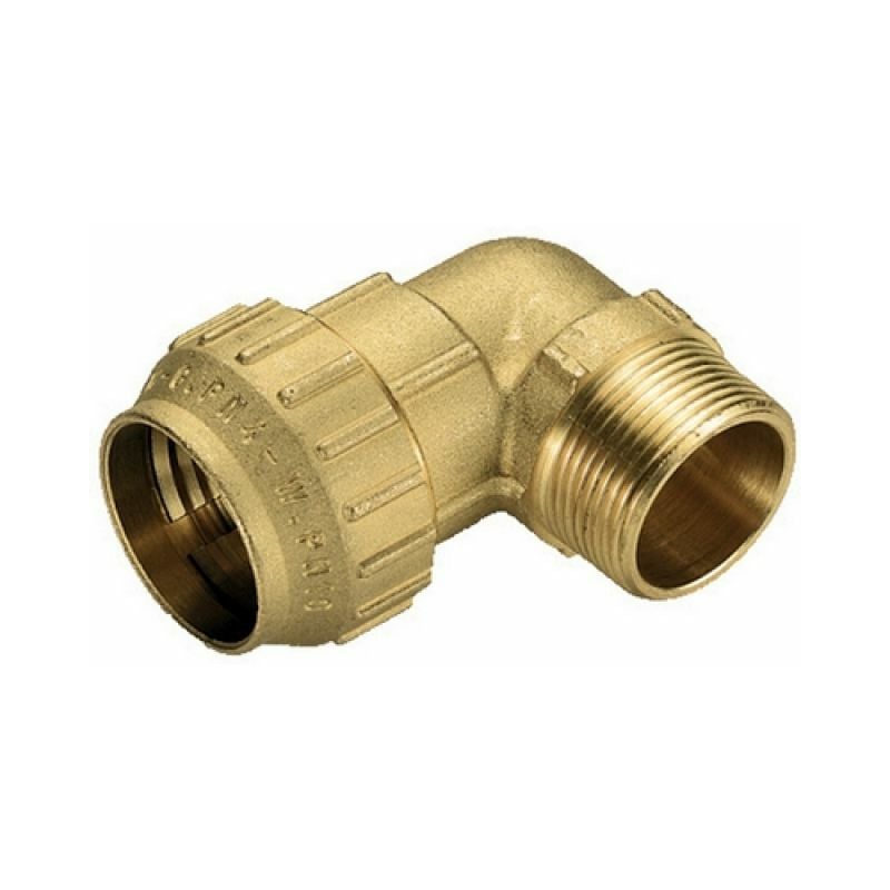 RACCORDO CURVO MASCHIO IN OTTONE TIEMME 1"1/2 x 50