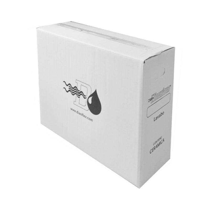 IMBALLO IN CARTONE PER LAVABO CM 65x22 x H. 49 cm 65x22 x H.49