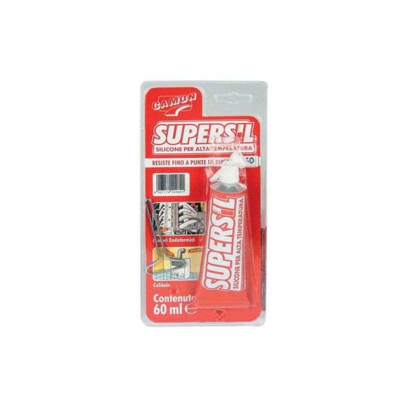 SIGILLANTE SILICONICO SUPERSIL ALTA TEMPERATURA 60 ml - Rosso