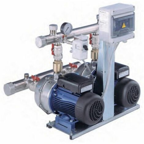 GRUPPO DI PRESSIONE A 2 POMPE MONOFASE MOD. GXS20 Potenza: 2 x 0.75 kw