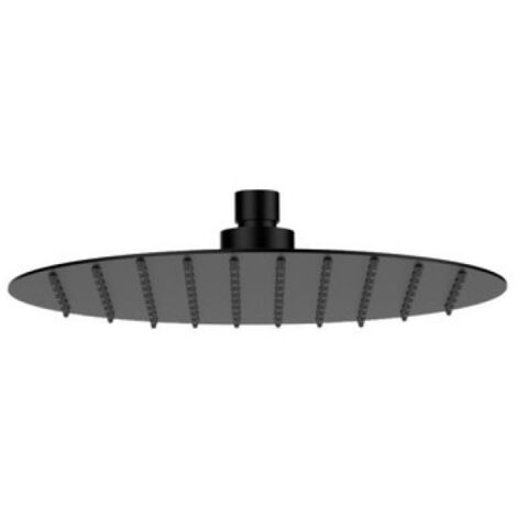 SOFFIONE SLIM TONDO Nero Opaco Diam. 300 mm