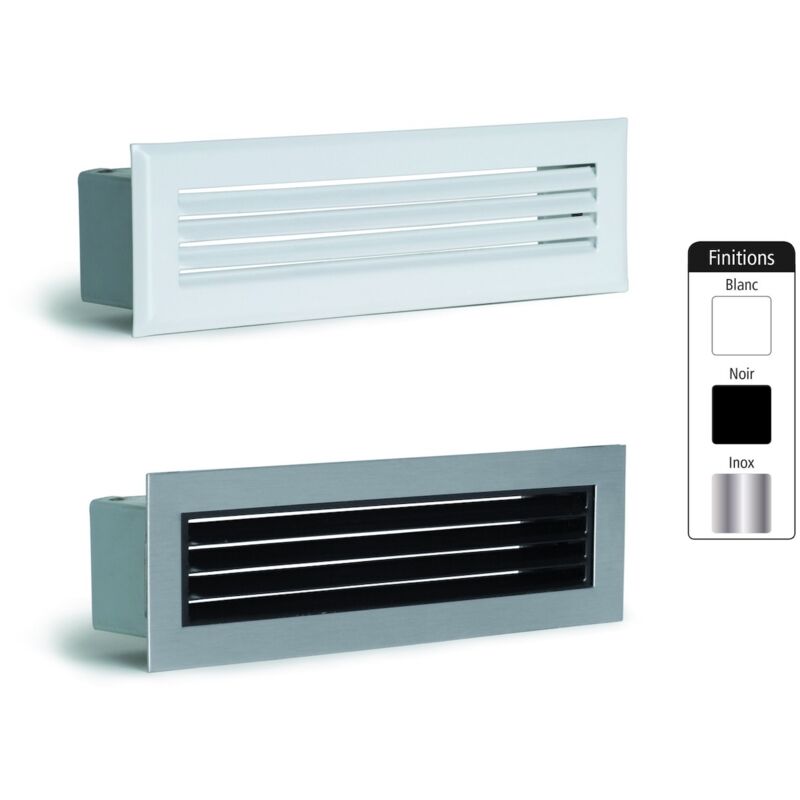 Griglia per cappa aspirante a doghe bianche con paraurti – 190 x 60 mm ...