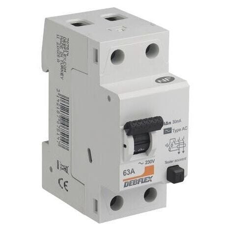 Interruttore differenziale CA tipo DEBFLEX 63 A DEBFLEX