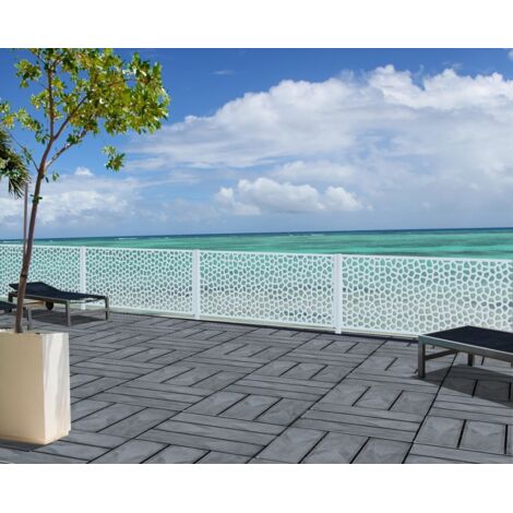 Pannello decorativo di design in PP MOSAÏC 1 x 2 m - Bianco Nortene