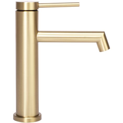 REA WASCHBECKENARMATUR FOSS GOLD BRUSH LOW