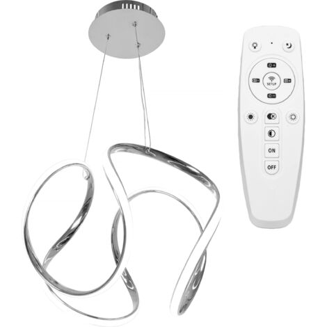 LAMPADA da SOFFITTO PENSILE MODERNO LED GOLD + PILOT CROMO APP386-CP