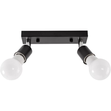 LAMPADA da SOFFITTO RIFLETTORE PLAFONIERE BLACK APP696-2C
