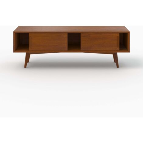 1 mueble de TV en teca con 2 puertas - Waya