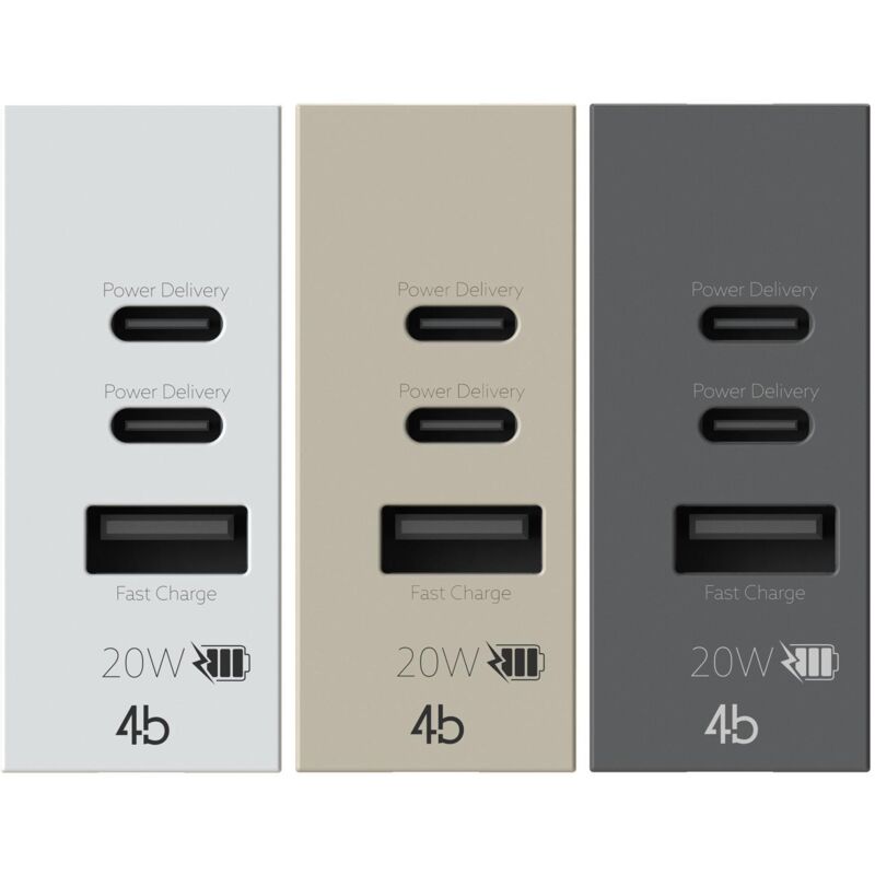 Usb-cca 4 box kompatibel vimar line 20w - 4busb20wcca.v30