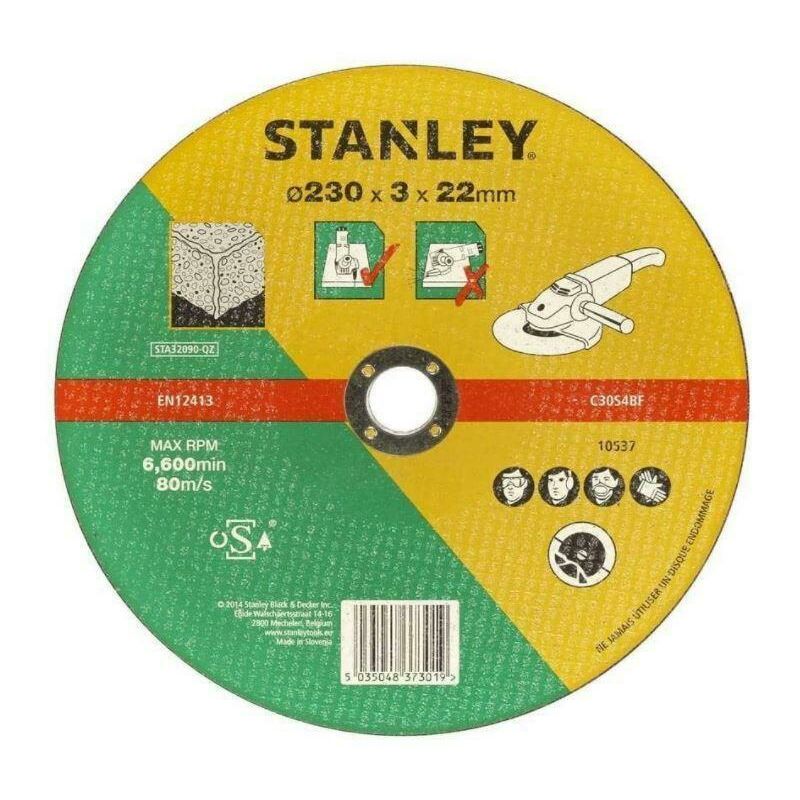 Stanley trennscheibe fÜr stein und metall 230x3,4 sta32090-qz
