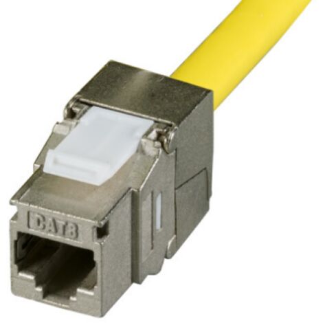 Rj45 keystone micro tek stecker max. kabeldurchmesser 8.5mm silber - e ...