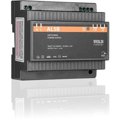 Vivaldi giove 5.5 din-schienen-netzteil 100w schwarz - al5b