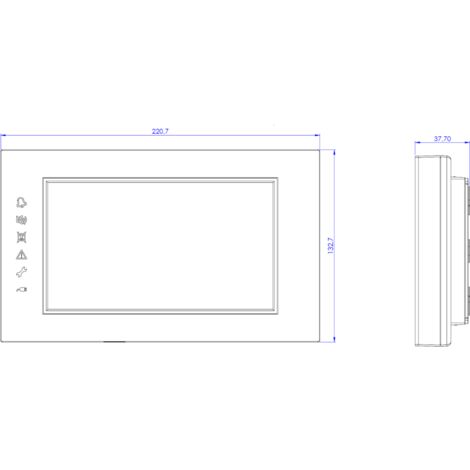 Notifier 7 zoll lcd display terminal 24v - am-lcd