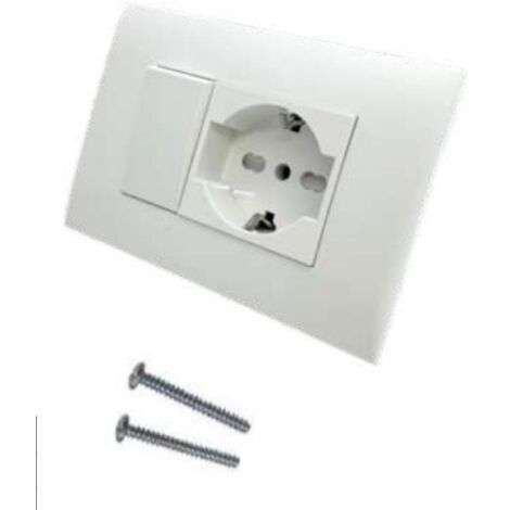 Electraline vorgefertigte platte mit 1 p40-fassung und 1 bivalenten ...
