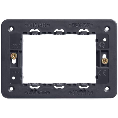 Vimar eikon support 3 module mit schrauben 21613