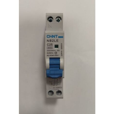 Fehlerstrom-schutzschalter chint 1p+n 6ka 30ma - 689004