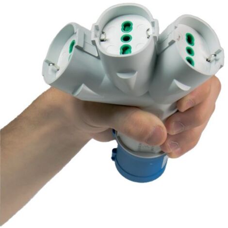 Triplex-adapter von fanton cee-stecker 230v auf 3p40 ip44 - 73095