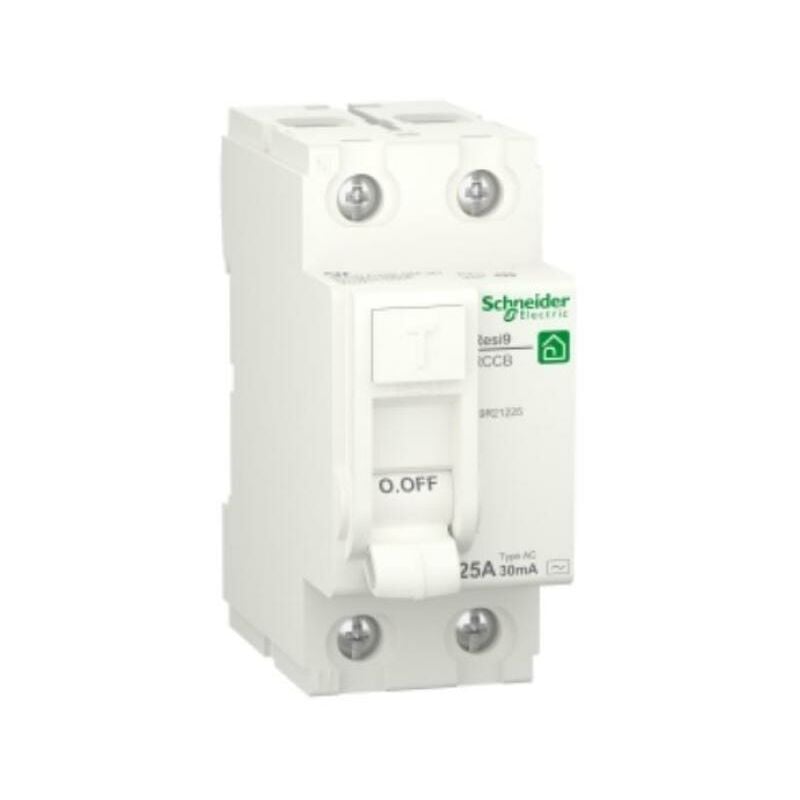 Schneider electric interruptor diferencial resi9 2p 25a 30ma tipo ac - r9r21225