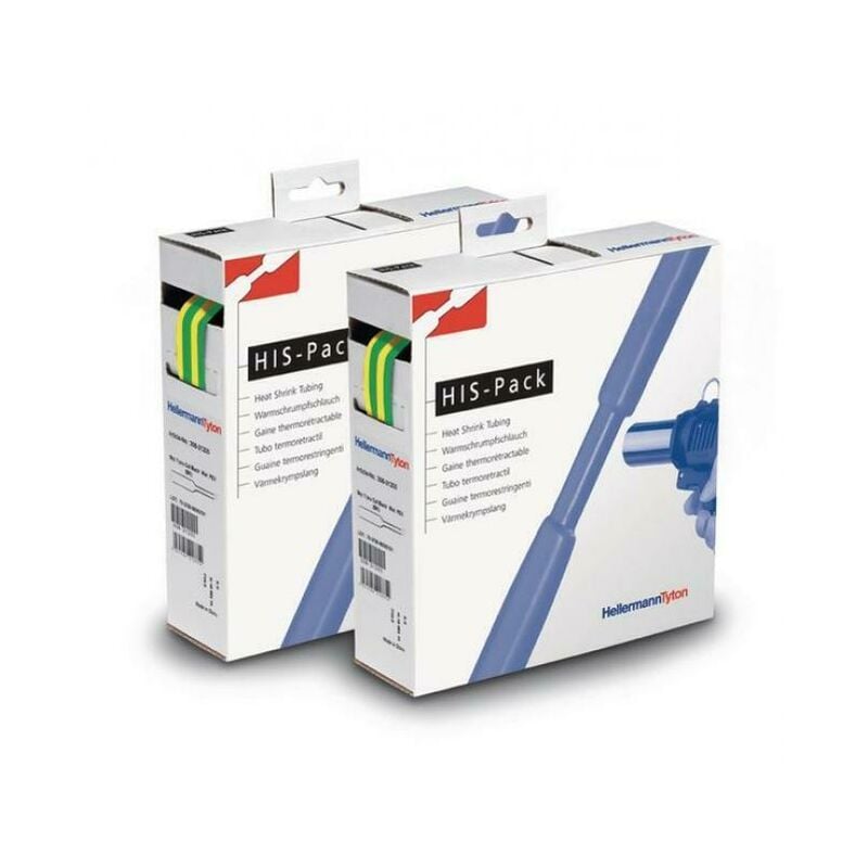 Hellermann tyton termoretractil 2:1 mb 4,8/2,4 gnye 10 metros amarillo-verde 300-30487