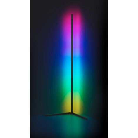 Lámpara de pie led rgb trio lighting gaming level 10w negro - r45721102