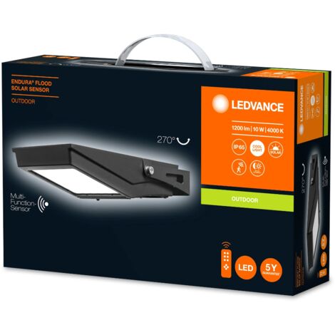 Ledvance endura flood 10w 4000k negro solar powered led floodlight ...
