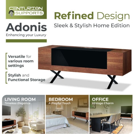 Centurion Supports ADONIS Walnut with Black Contrast Beam-Thru Remote ...