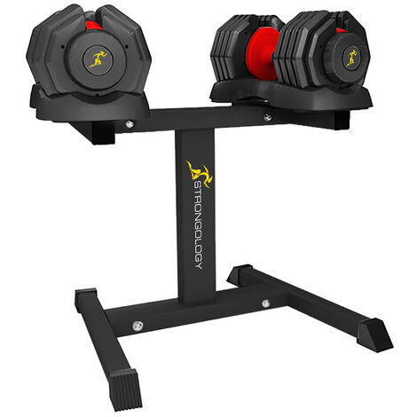 Strongology Urban25 Red Adjustable Dumbbell Pair with Free Durable ...