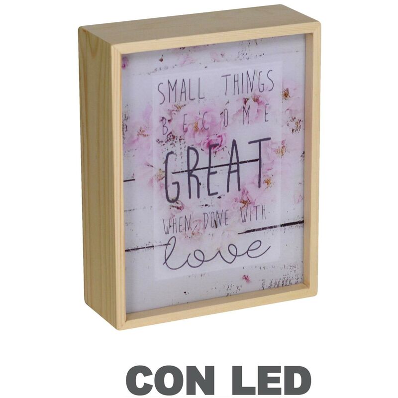 Lampada led scritte cm20x8h26