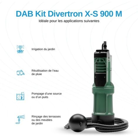 DAB Kit Divertron X-S 900 M Pompe de puits automatique
