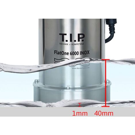 Pompe de relevage inox aspiration plate 1mm T.I.P. FLATONE 6000 ...