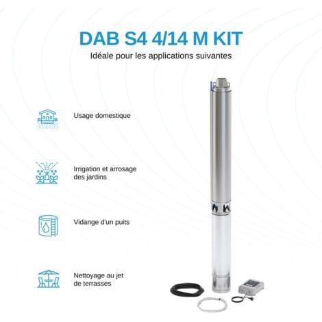 DAB S4 4/14 M Pompe immergée kit