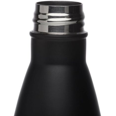 BOTELLA NEGRA MATE 500ML ACERO INOXIDABLE