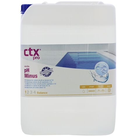 Produit d'entretien piscine - CTX 15 - pH Minus - Liquide - 20 L de CTX