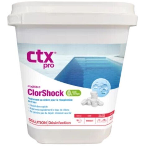 Produit d'entretien piscine - CTX 250 - Chlore Shock sans acide borique ...