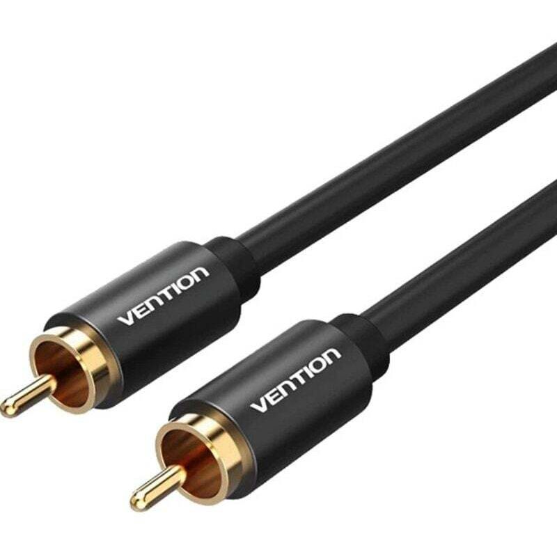 Audio-Kabel 1m Schwarz Metall aus PVC-Aluminiumlegierung