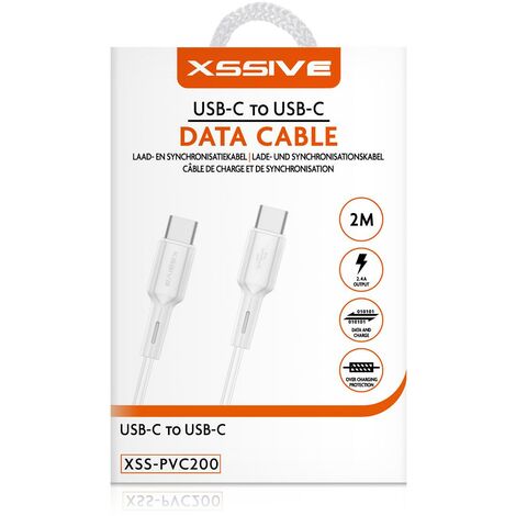 Lade- und Datenkabel Kompatibel mit USB-C Auto Disconnect 2m