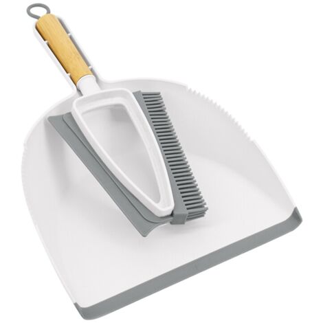 Kehrset aus Handfeger mit Bambusstiel und Kehrschaufel aus Kunststoff ...