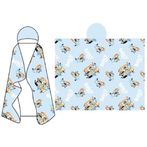 Bluey Kuscheldecken-Set 120x150 cm Flauschige Decke & Warme Kapuze