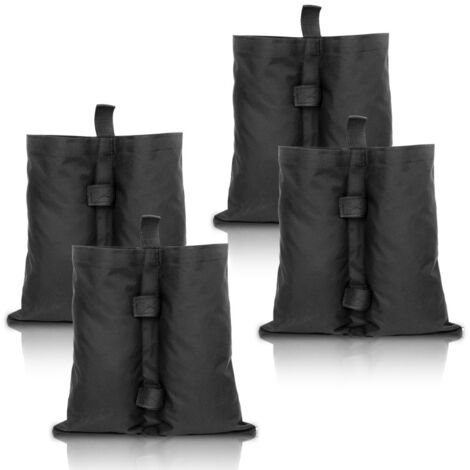 SWANEW 4X Pavillon Sandsäcke Pavillon Gewichte 4er Set in schwarz – mit ...