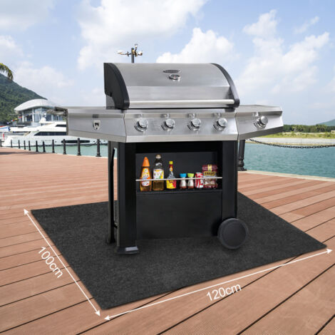 SWANEW Grillteppich Grillunterlage Grillmatte Bodenschutzmatte ...