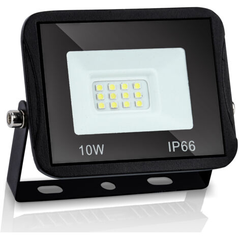 SWANEW LED Fluter Baustrahler 10W Strahler Kaltweiß Außenstrahler Arbeitsleuchte IP66 ...