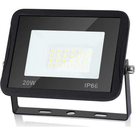 SWANEW LED Fluter Baustrahler 20W Strahler Warmweiß Außenstrahler Arbeitsleuchte IP66 ...