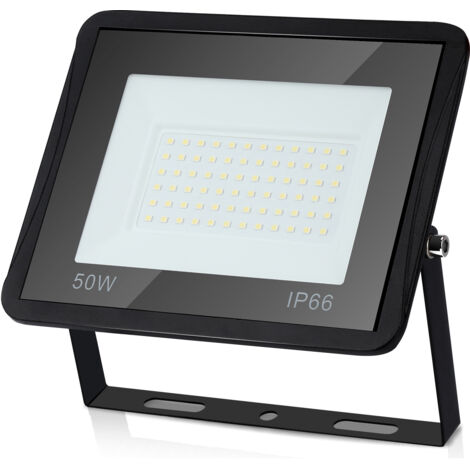 SWANEW LED Fluter Baustrahler 50W Strahler Warmweiß Außenstrahler Arbeitsleuchte IP66 ...
