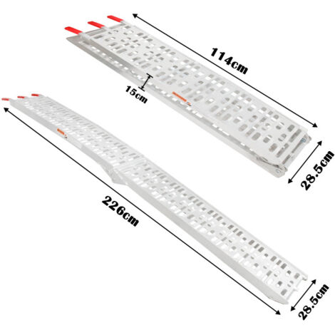2X Auffahrrampe Verladerampe Rampe Verladeschiene Auto Laderampe für ...