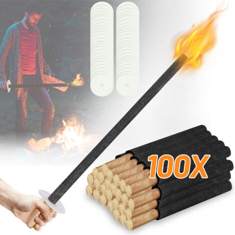 SWANEW Fackeln Gartenfackeln Fackelfeuer Hochwertige Garten-Fackeln ...