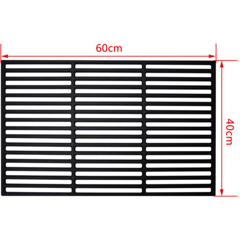 SWANEW Grillrost Für BBQ Gusseisen Grillrost Emailliert Grillgitter ...