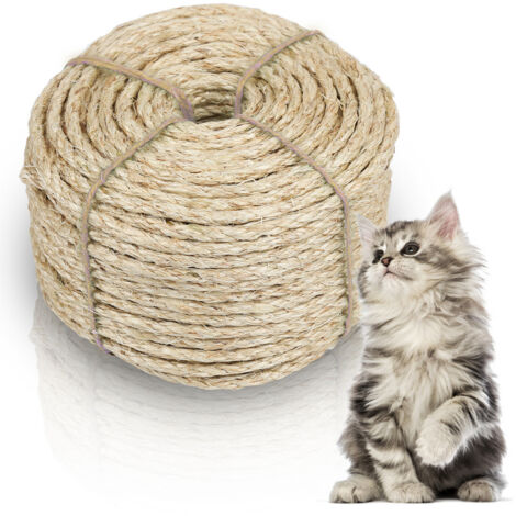 SWANEW Corde en sisal Naturelle, Jouets en Sisal,griffoir Chats ...
